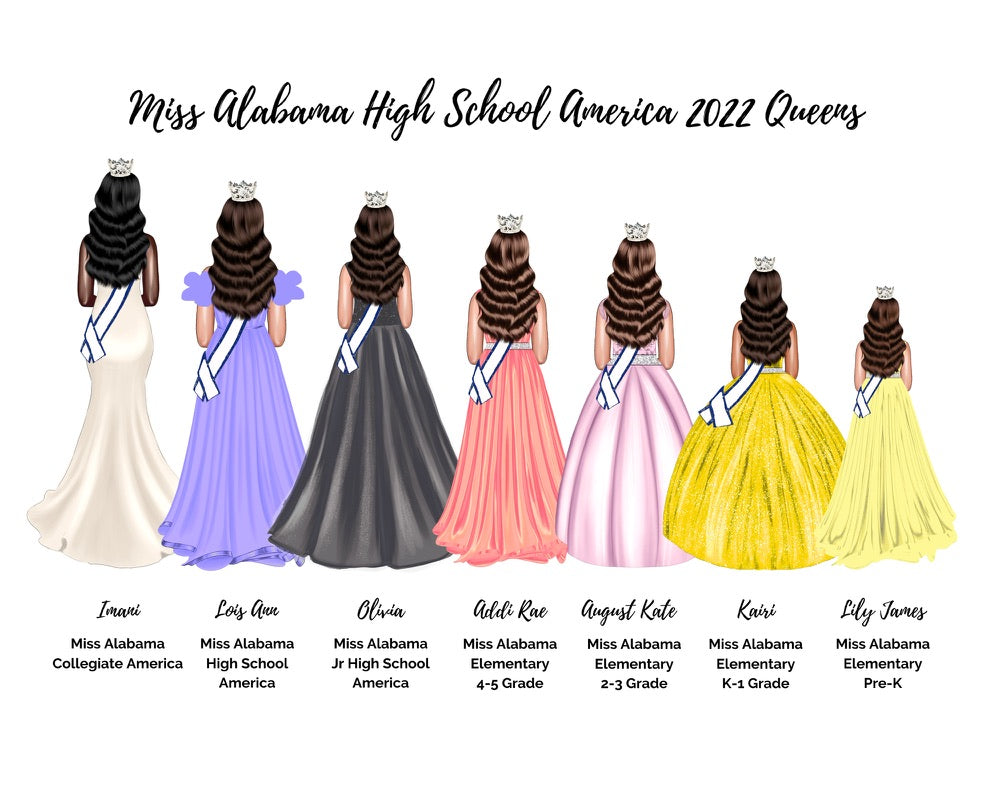 Pageant Drawings – SparklingDesigns