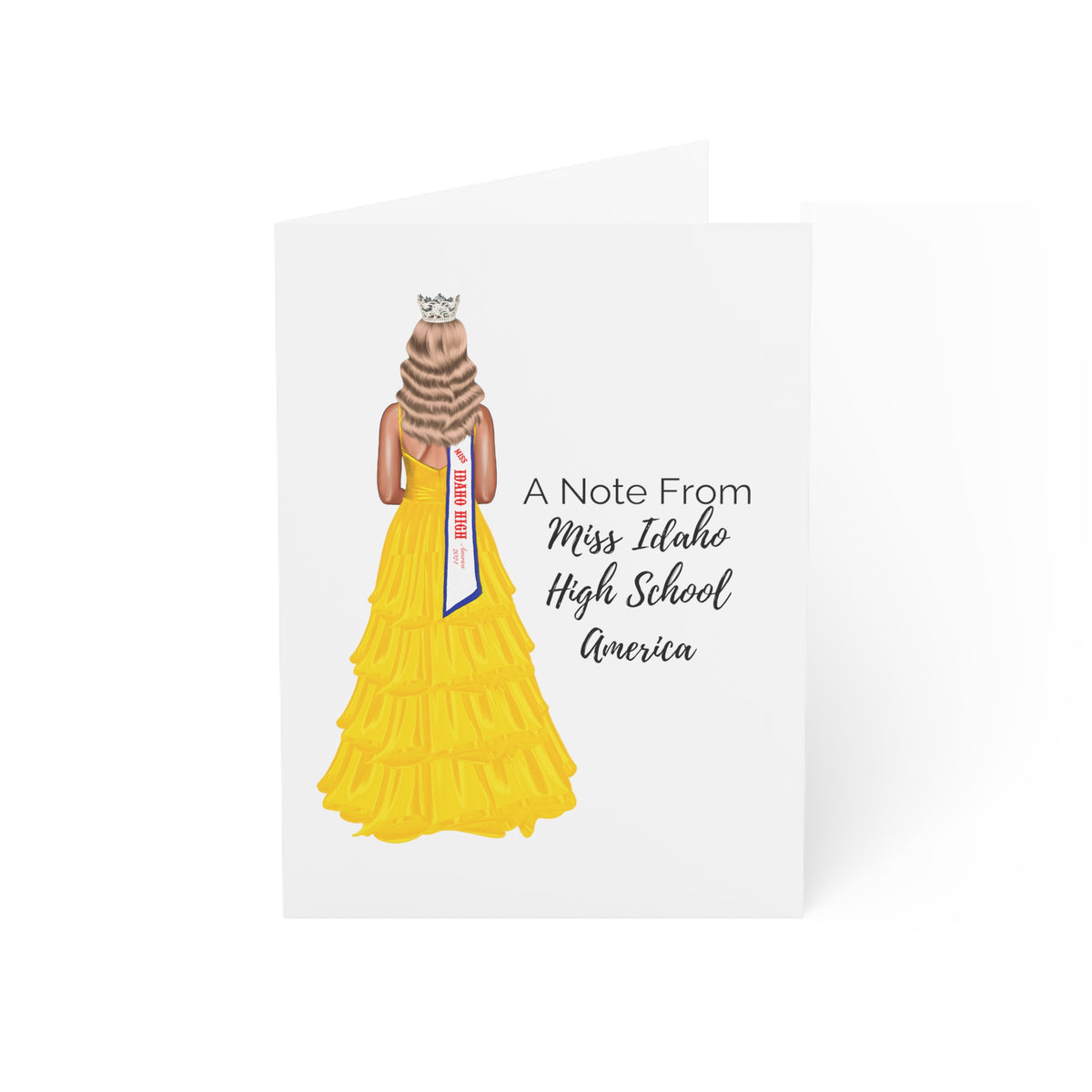 Pageant Queen Personalized Cards (1, 10, 30, and 50pcs) – SparklingDesigns