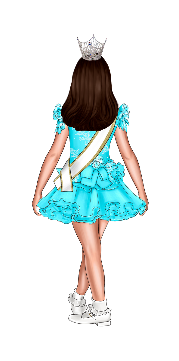 Little Pageant Queen Digital Drawing – SparklingDesigns
